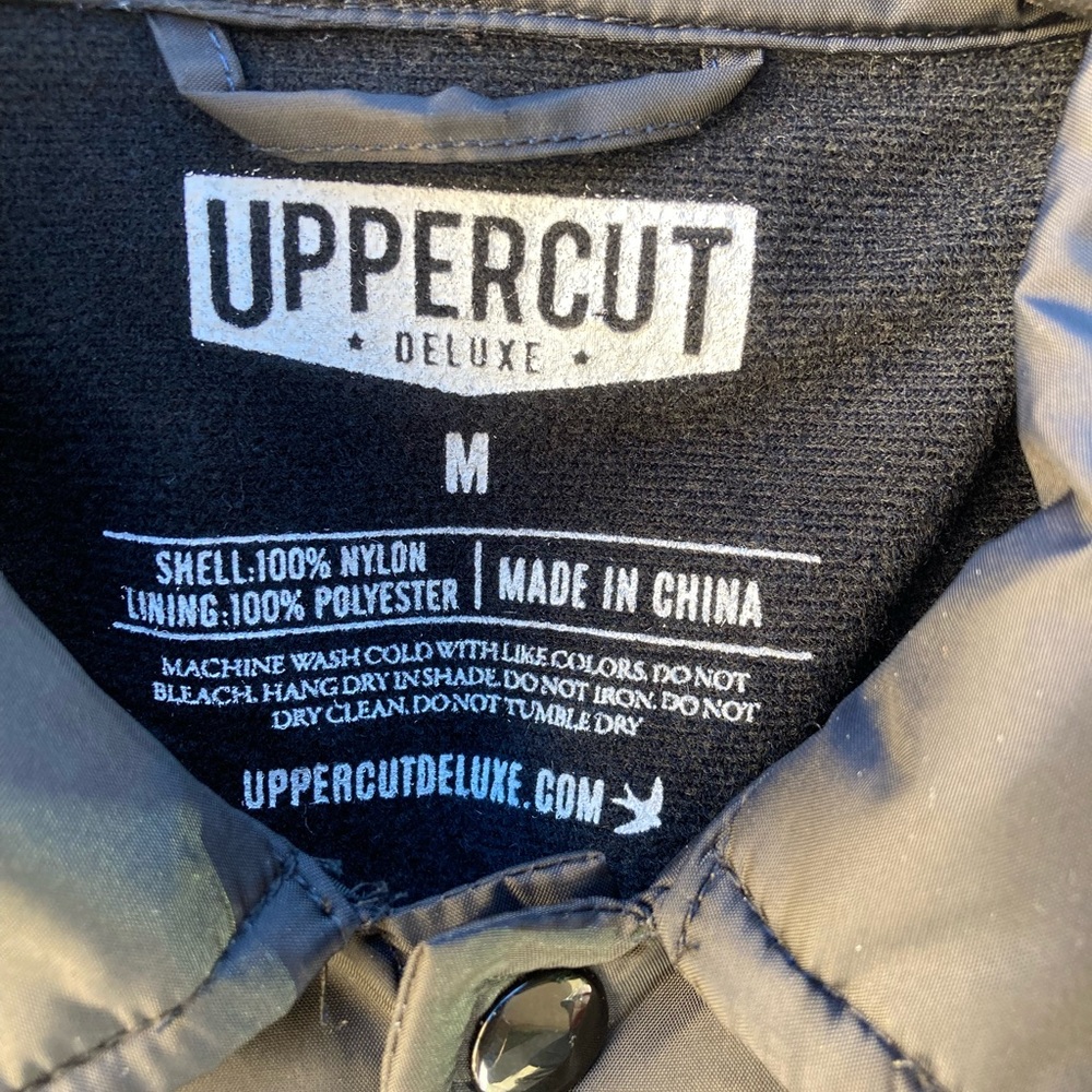 Men's Uppercut Deluxe Black Grooming Logo Button-Fron… - Gem